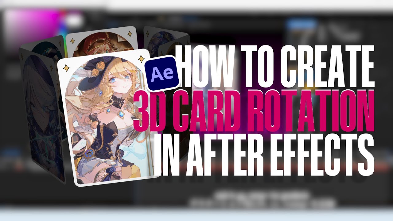 AFTER EFFECTS TUTORIAL - 3D Card Rotation - YouTube