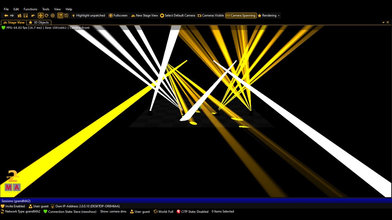 TUTORIAL DMX CAMERA PADA GRANDMA2 & MA 3D - YouTube