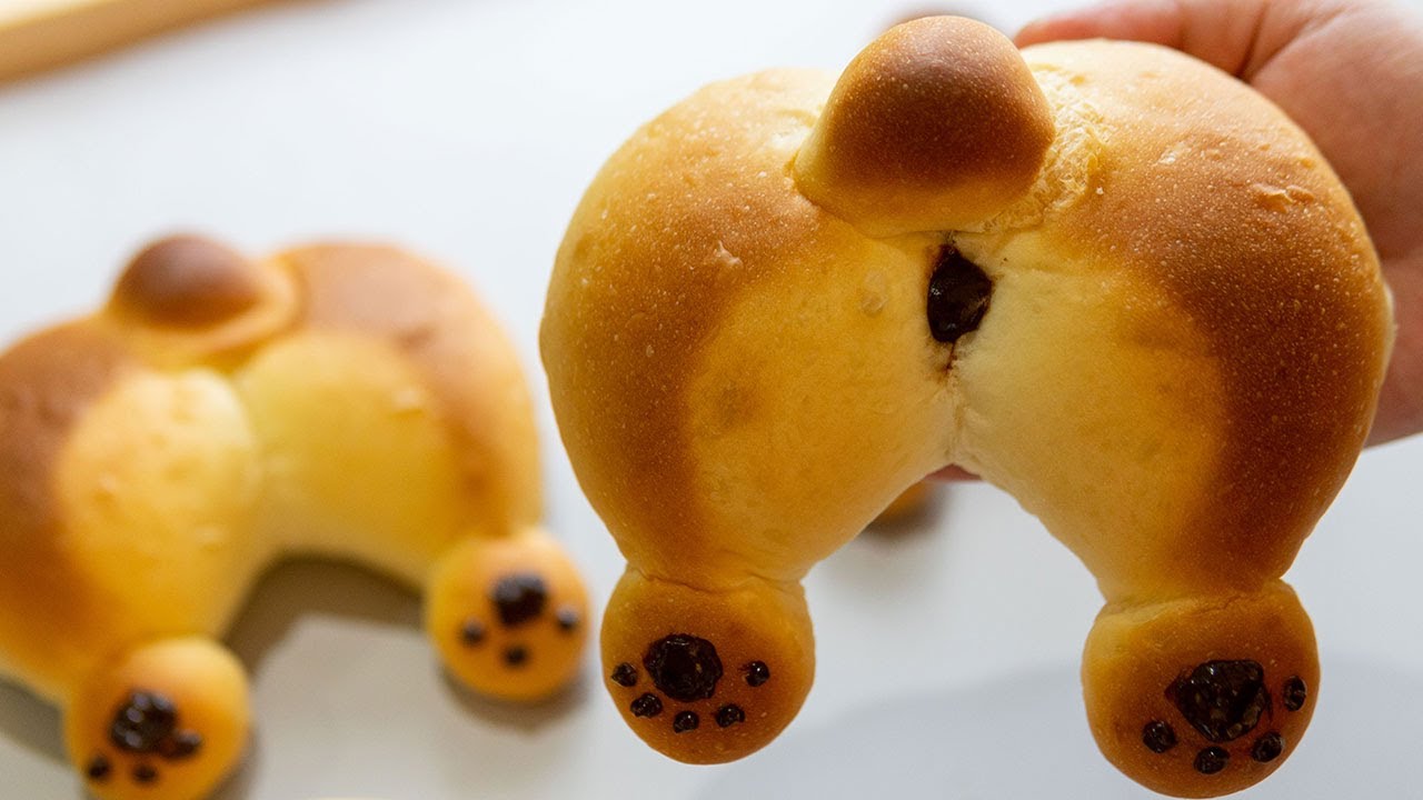 柯基臀巧克力麵包，可愛又美味 ｜ Corgi Hips Chocolate Bread - YouTube