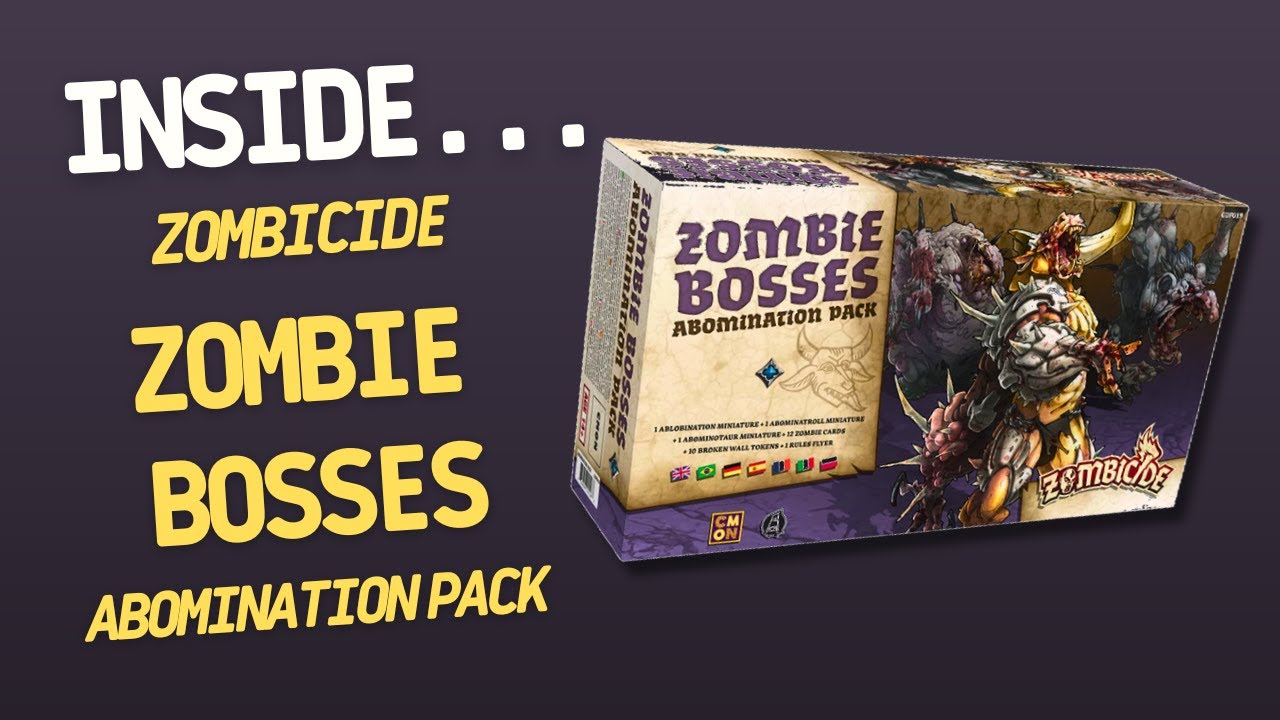 Zombicide Black Plague – Zombie Bosses Abomination Pack | Inside #73 ...