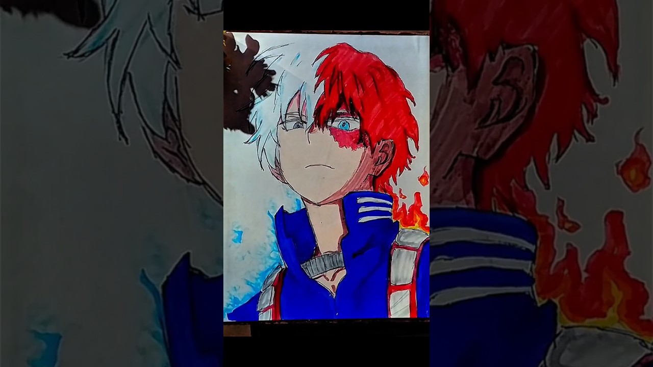 Draw todoroki ( my hero academia ) #anime #todoroki #animeedit # ...