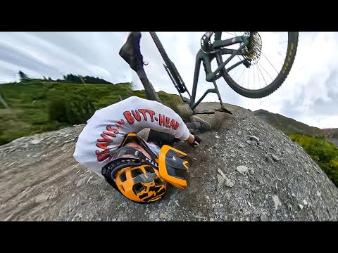 BIG Mountain Bike Crash - Broken neck, broken back, ribs, and collapsed ...