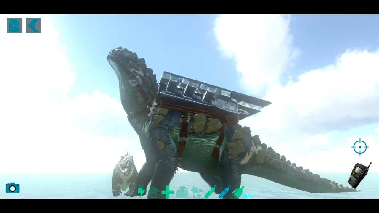 Killing A Wild Giga With My Tame Titanosaur (Ark Mobile). - YouTube