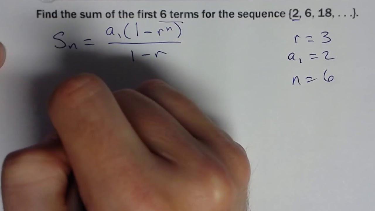 College Algebra Geometric Series Example 1 - YouTube