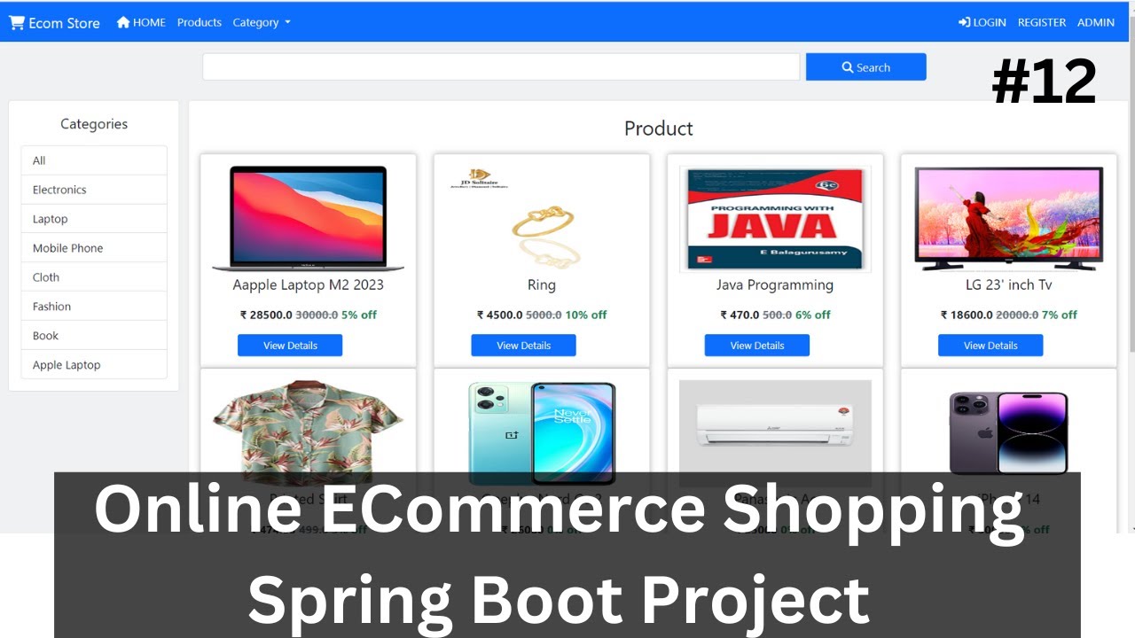 #12 Online Ecommerce Spring Boot Project Product Discount Module ...