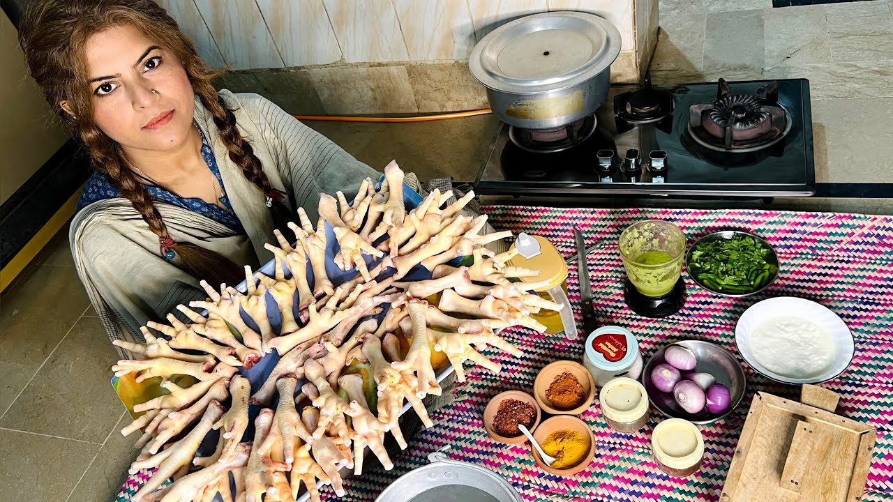 Desi Style Chicken Panja recipe | how to clean and cook Chicken feet ...