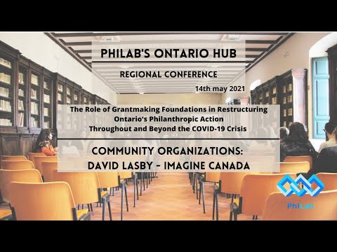 PHILAB Ontario :  David Lasby, Imagine Canada