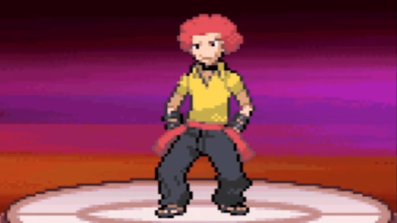 Pokemon Azure Platinum Hard Mode - vs Elite Four Flint - YouTube