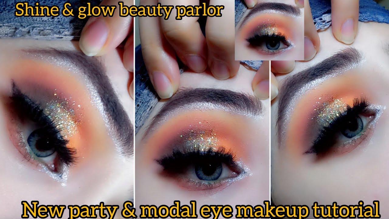 New glamorous naturel party & modal eye makeup tutorial for beginners ...