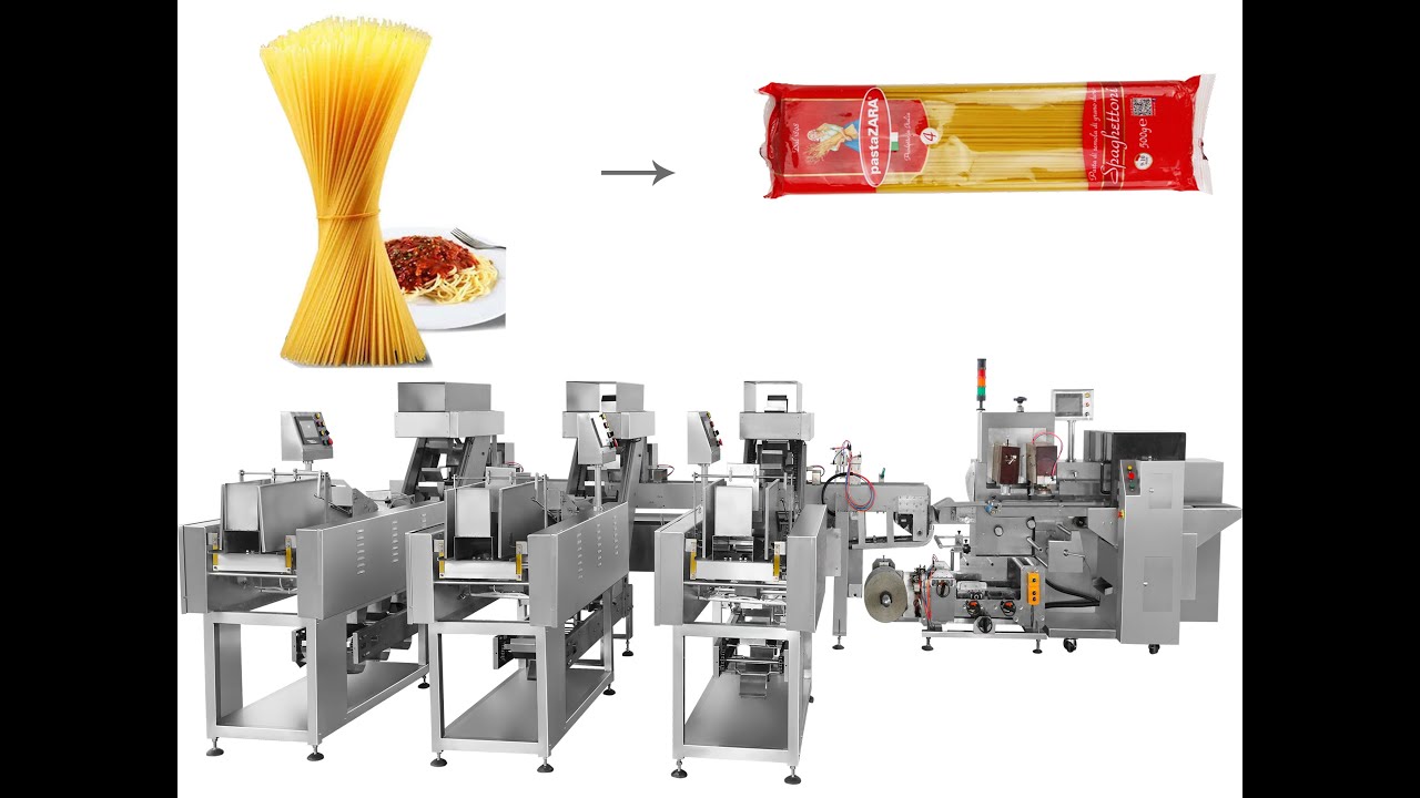 BOSTAR Spaghetti Waiting Packaging Machine - YouTube