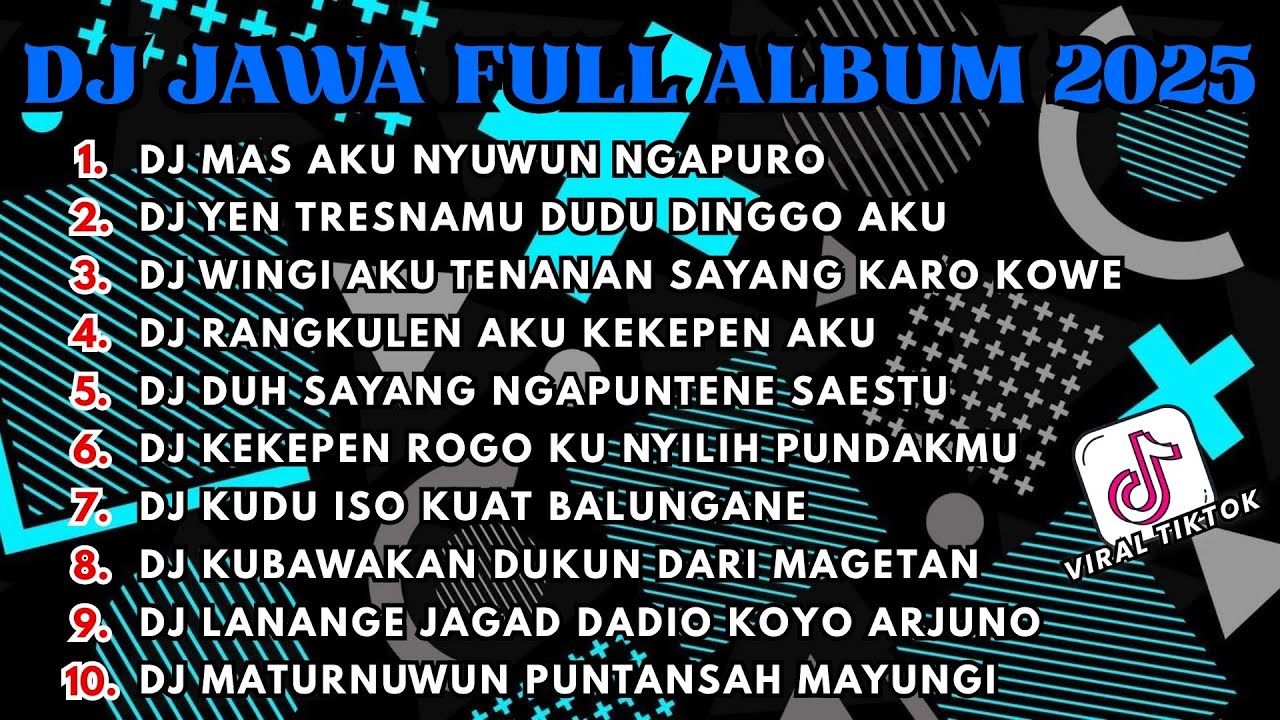 DJ JAWA FULL ALBUM FULL BASS TERBARU 2025 DJ TIKTOK DEK ALIA - YouTube