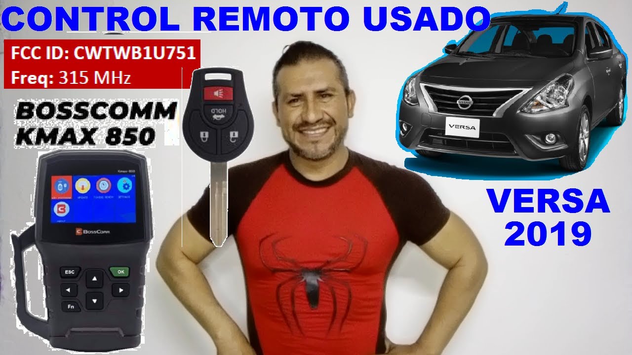 COMO PROGRAMAR UN CONTROL REMOTO USADO DE NISSAN VERSA 2019 KMAX-850 ...