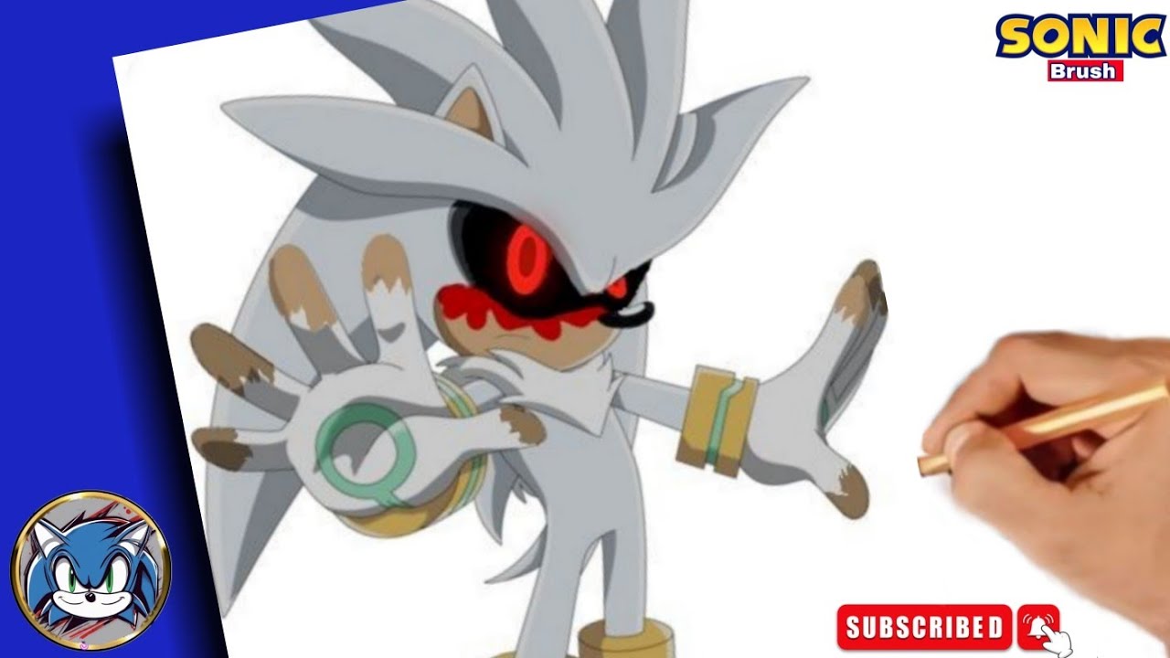 COMO DIBUJAR a Silver The Hedgehog Drawing ! Draw Silver The Hedgehog ...