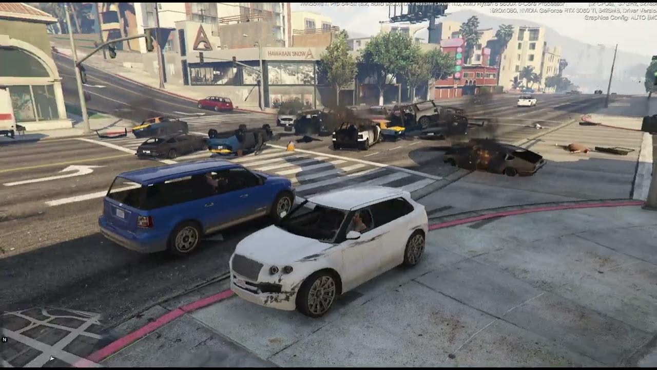 gta 5 debug modded traffic - YouTube