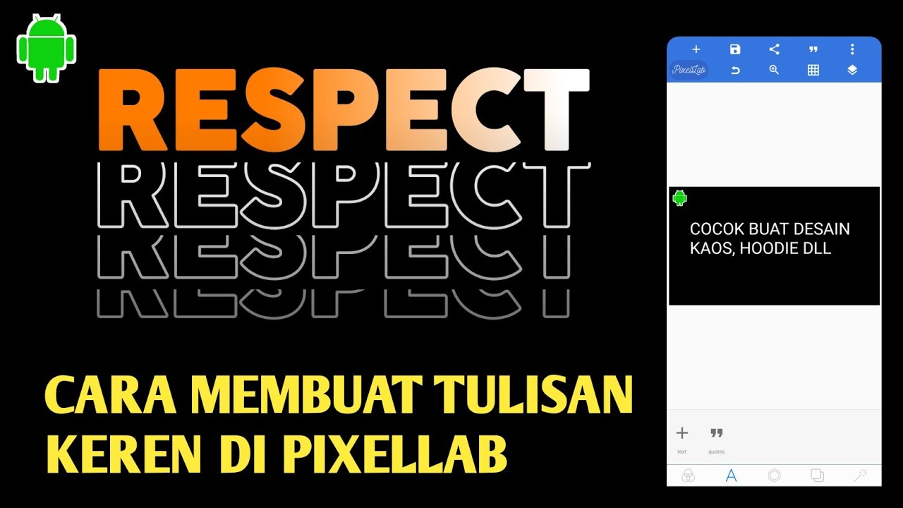 TERBARU‼️CARA MEMBUAT TEKS KEREN DI APLIKASI PIXELLAB - YouTube