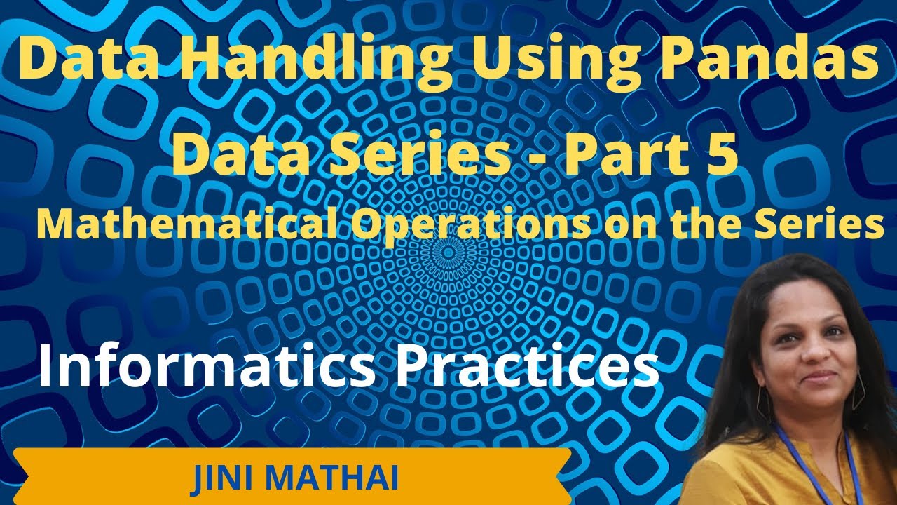 Series in Pandas Part 5 - YouTube