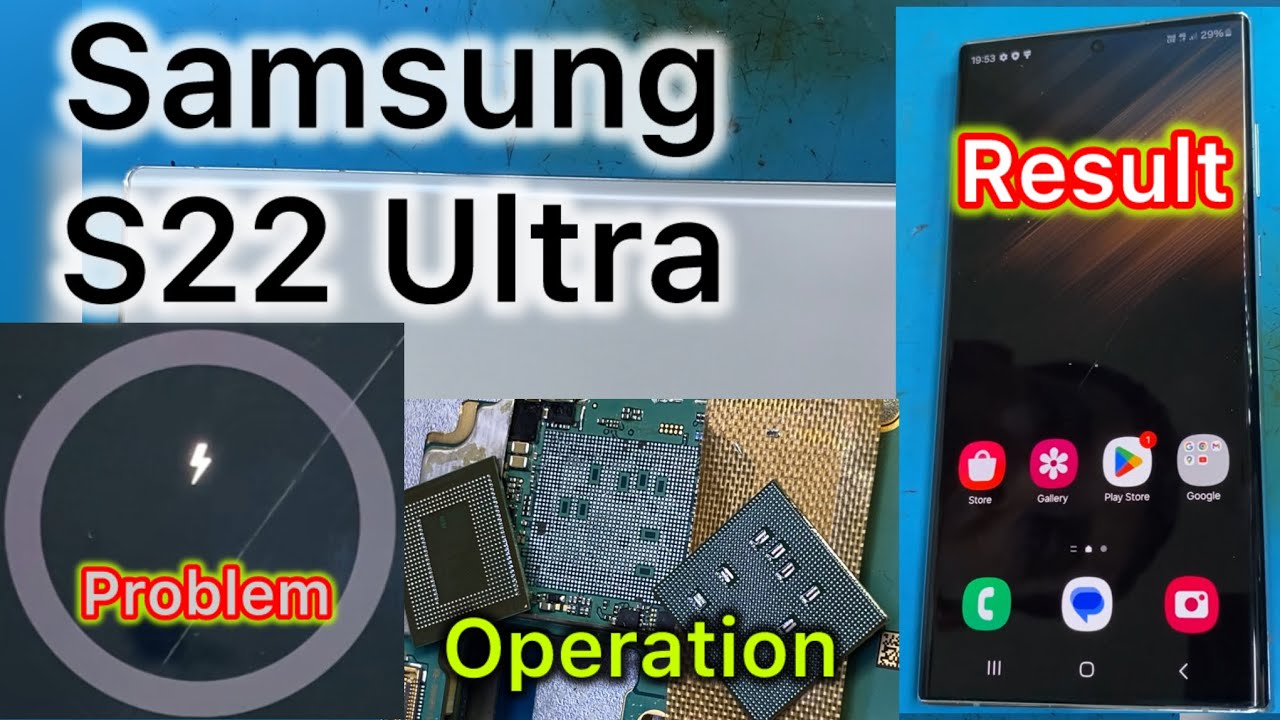 Samsung S22 Ultra Stuck On Charging Logo Solution - YouTube