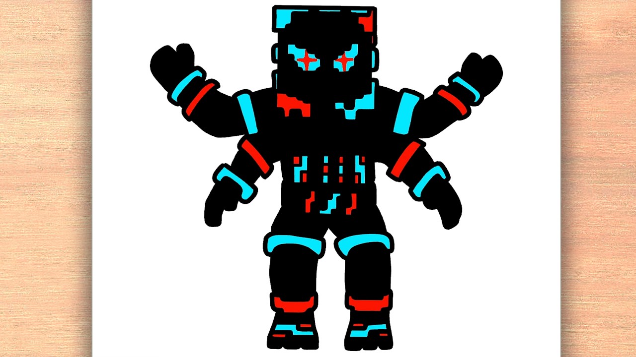 Como dibujar a Meta Technetta de Escape Tsunami Roblox - YouTube