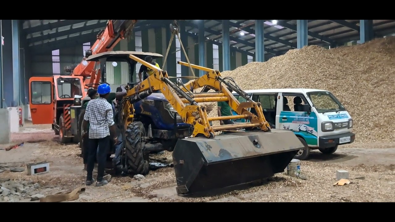 🚜🪝bull machine bucket front loding and unloading arm💝 #tractor # ...