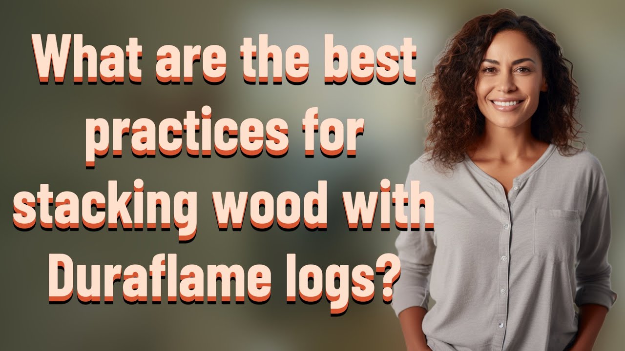 What are the best practices for stacking wood with Duraflame logs? - YouTube