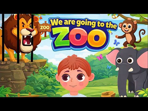 We Are Going to the Zoo 🐘🦁 | Animal Song for Kids | Fun Animated Nursery Rhyme