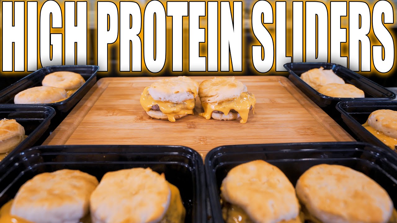 BODYBUILDING CHEESY BISCUIT SLIDERS FOR THE WHOLE WEEK | High Protein ...