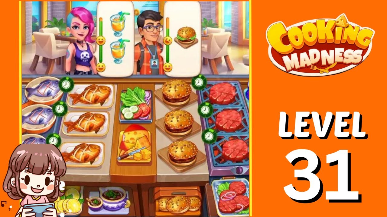Cooking Madness Level 31 (31-1, 31-2 & 31-3) - YouTube