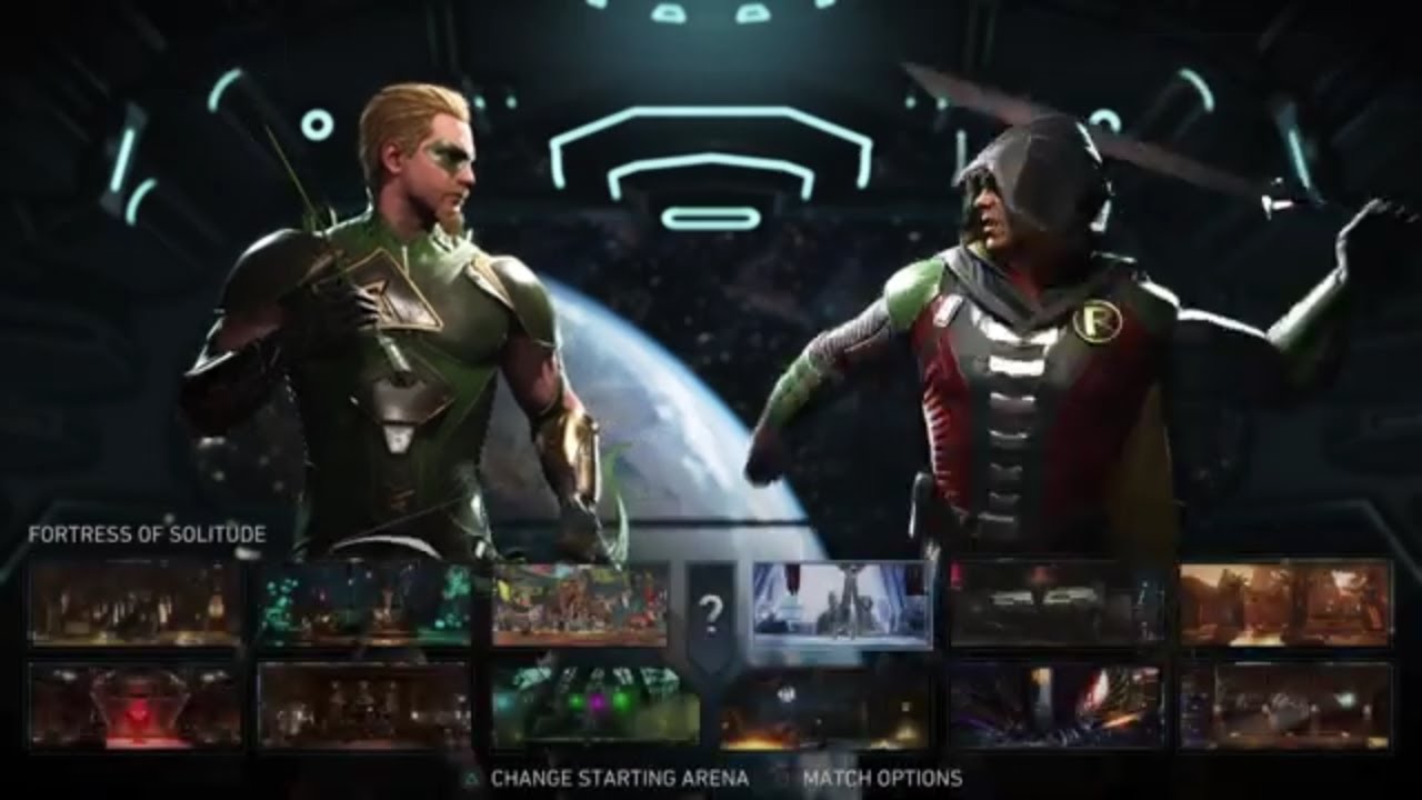Injustice 2 - Green Arrow VS Robin معركة السهم الأخضر ضد روبن. - YouTube