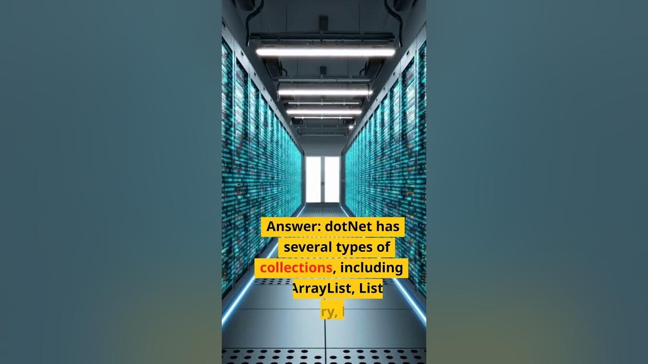 What are the different types of collections in dotNet? DotNet Interview Question 26 of 100 ...