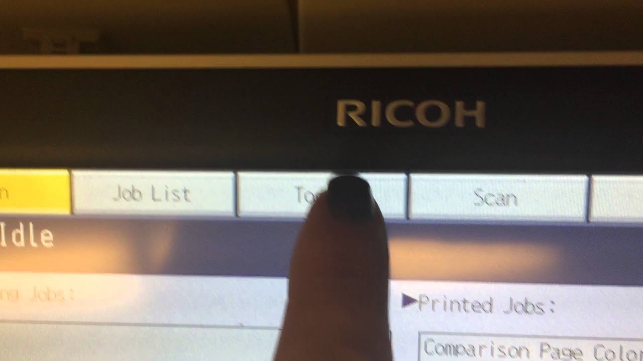Color Calibration at the Ricoh MFD - YouTube