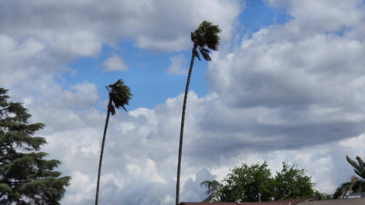 Very Gusty Windy WNW Winds, Winds Get Stronger, Partly Cloudy ...