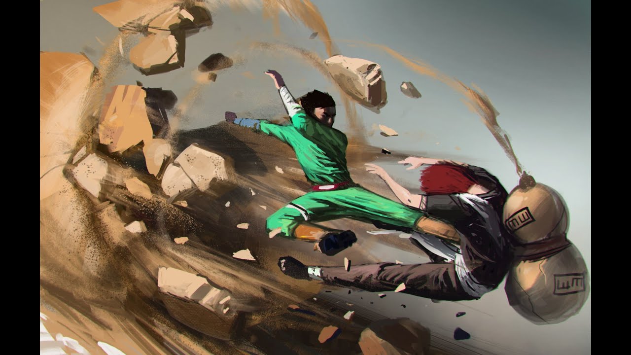 Rock Lee vs Gaara | Full Fight Scenes On One video 4K (English) - YouTube