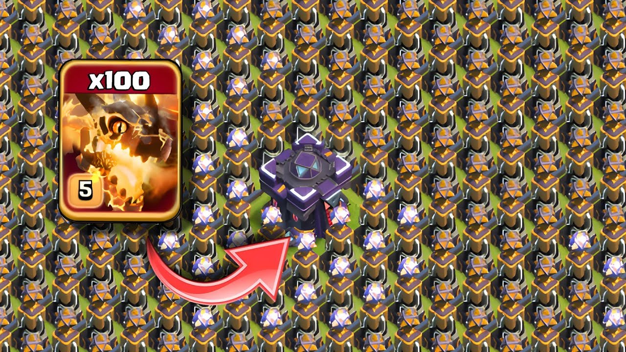 Max Hidden Tesla Base VS Super Dragon || Clash Of Clans - YouTube