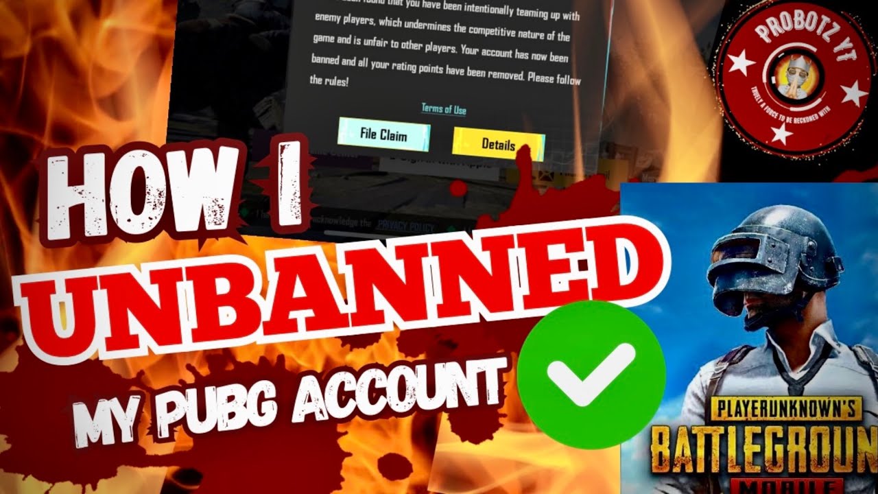 How to UNBAN PUBG account in 3 Easy steps #pubgmobile #pubg - YouTube