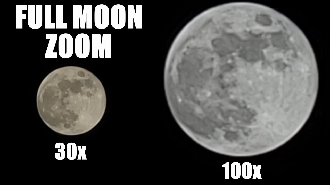 FULL MOON ZOOM 100x - October 28, 2023 - YouTube