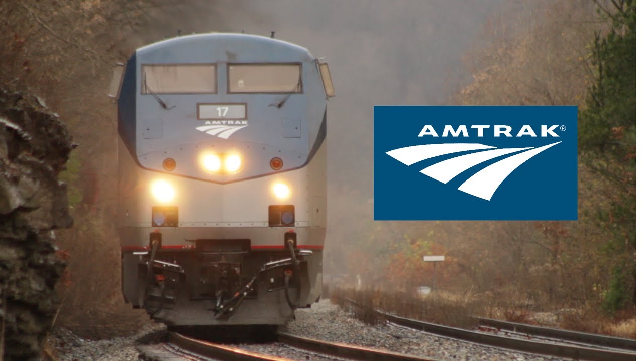 Amtrak 50 Cardinal at Hansford, WV with a Fast Moving CSX Local! - YouTube