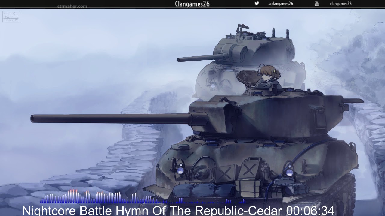 Nightcore Battle Hymn Of The Republic Cedarmont Kids 20 minute - YouTube