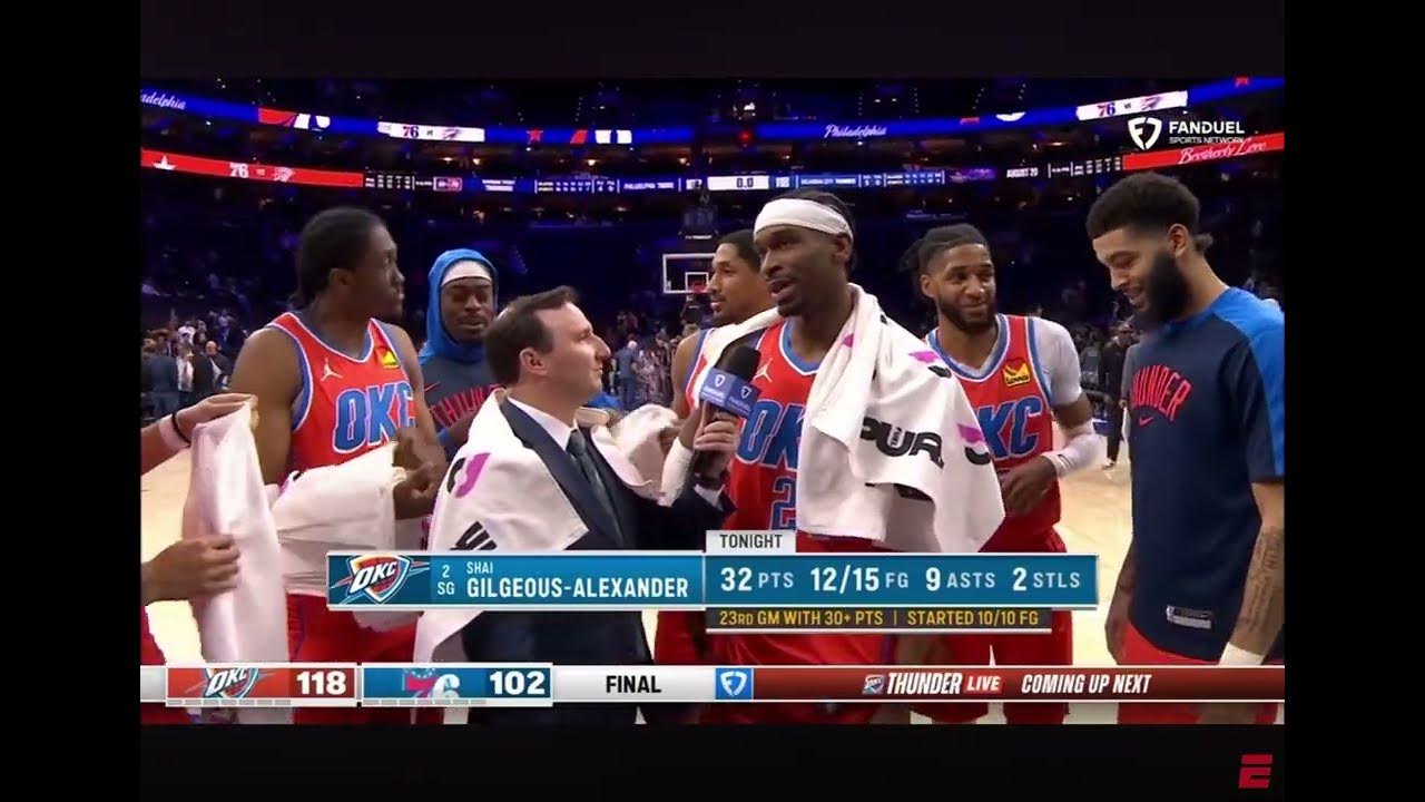 OKC POSTGAME INTERVIEW IS SO FUNNY 🤣 - YouTube