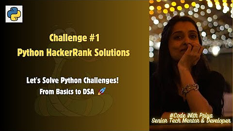 🚀 Master Python with Real-World HackerRank Problems! 🚀 - YouTube