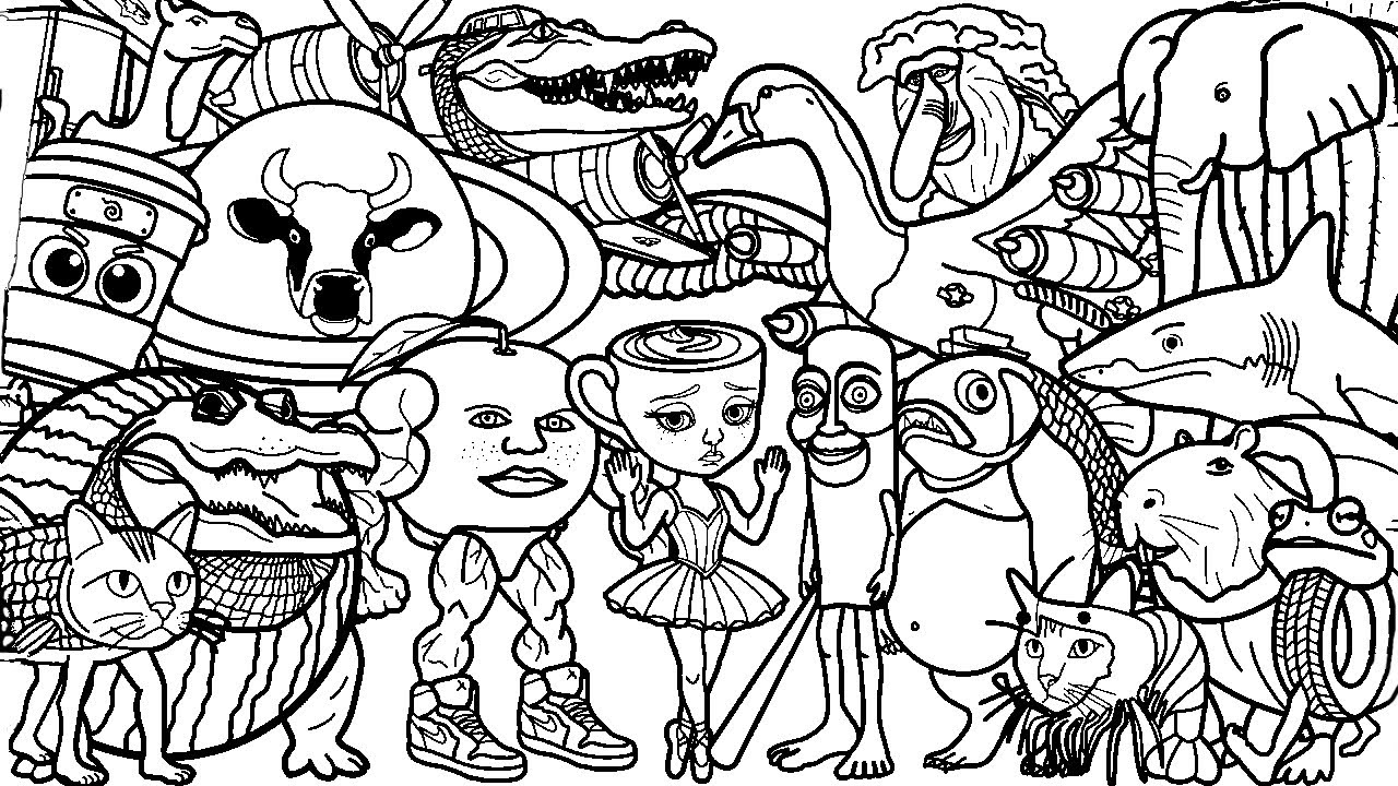 ITALIAN BRAINROT New Coloring Pages | How to Color All the Most Popular ...