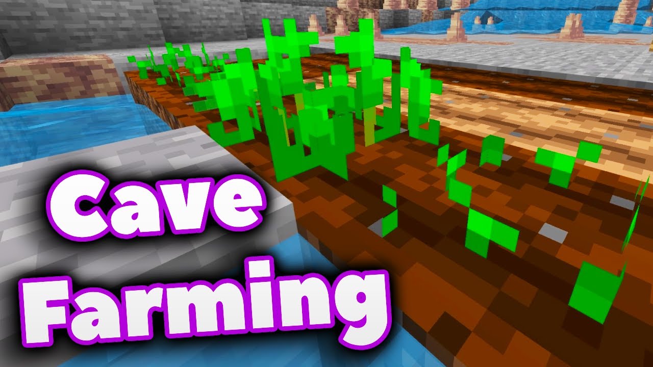 Making an Easy Farm inside of a Cave in Minecraft - YouTube