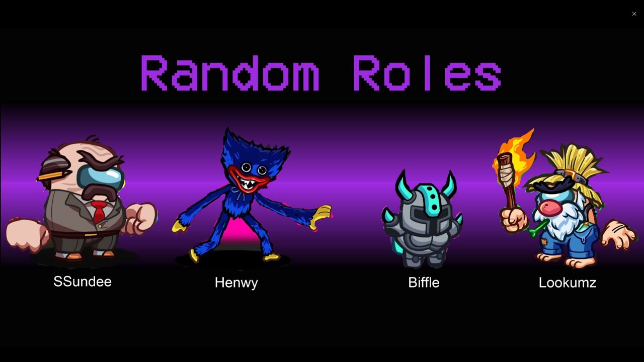 *New* RANDOM ROLES 12 in Among us - YouTube