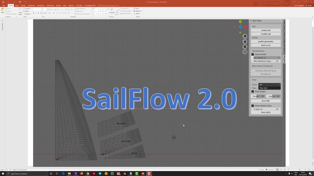 Install Sailflow 2.0 and design your first sail - YouTube