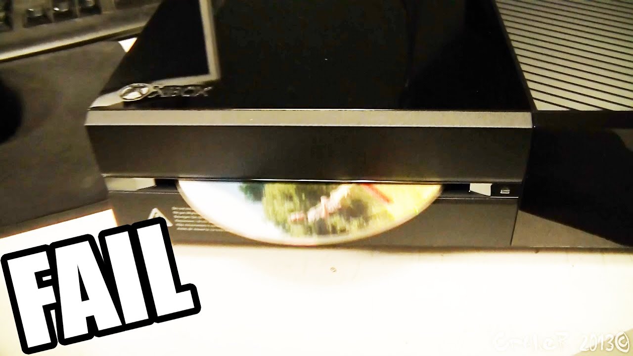 Xbox One con lector roto de fábrica (Broken disk drive error) - YouTube