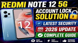 Xiaomi Redmi Note 12 4G Frp Lock Bypass By Unlock Tool 2026