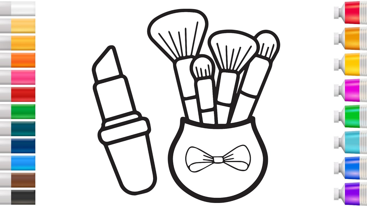 How to draw makeup | step by step - YouTube