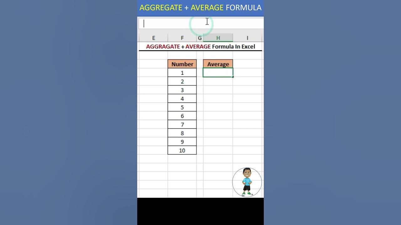 Aggregate Average Formula In Excel Excel Exceltips Exceltutorial Msexcel Microsoftexcel
