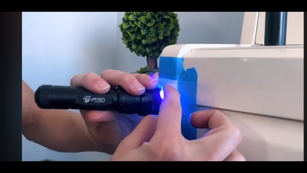 White Polyester Finish Repair - UV Curing - YouTube