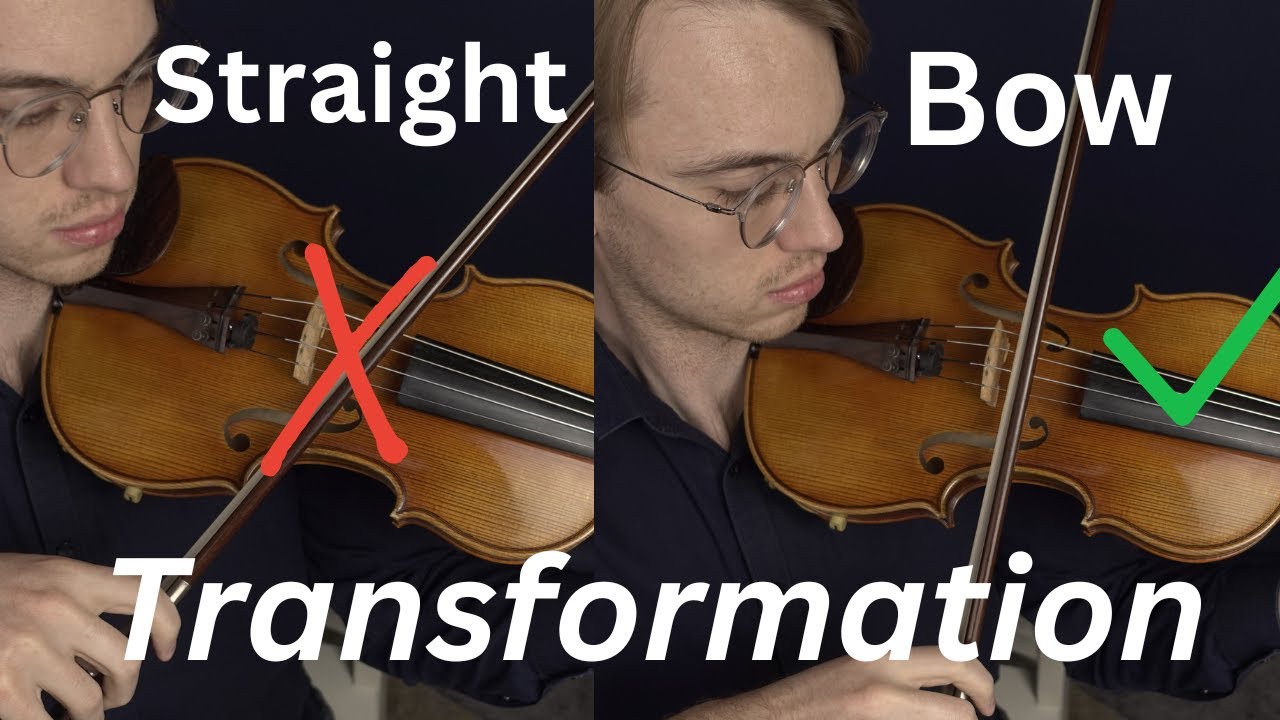 Mastering Your Straight Violin Bow: Reduce Squeaky Sounds - YouTube