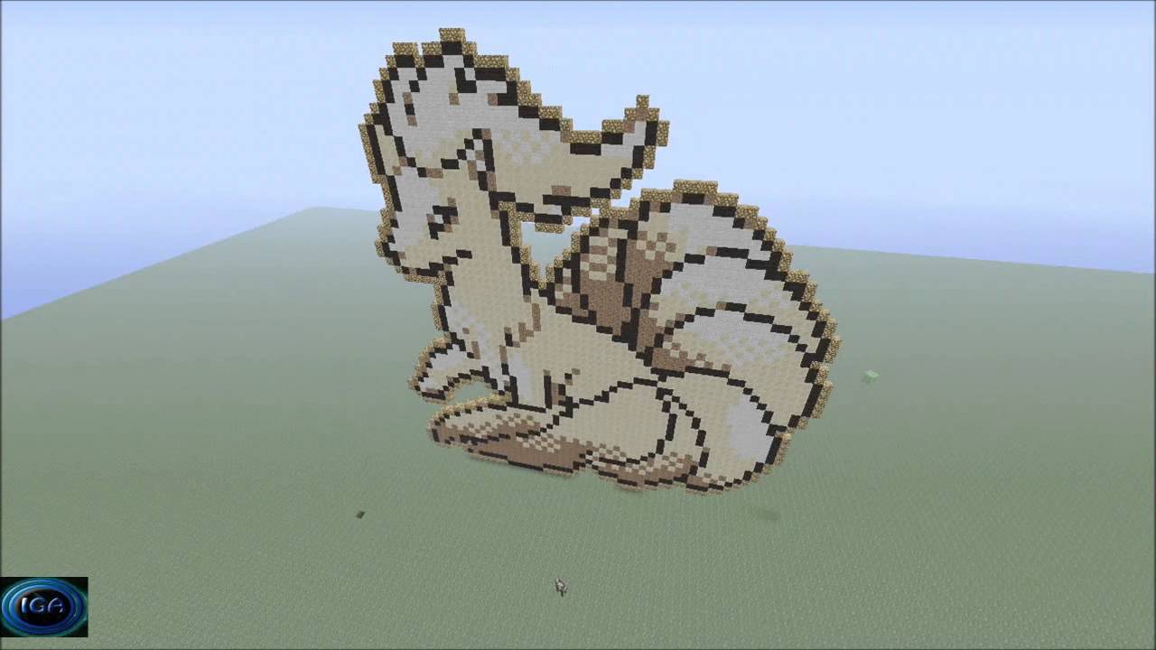 Minecraft Art: 9 Tails (Pokemon) - YouTube